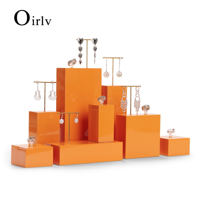Oirlv Wooden Jewelry Display Holder Ring Earrings Bracelet Storage ...