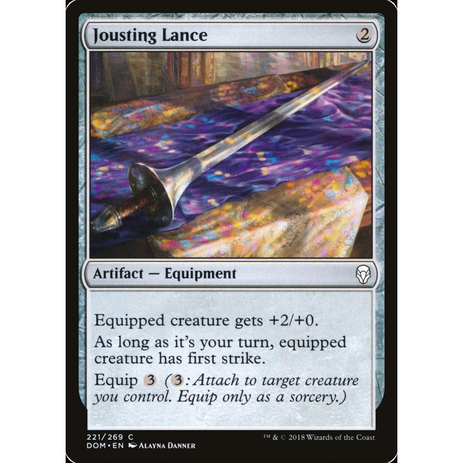 Magic the Gathering : Jousting Lance - DOM - MTG Artifact Equipment ...