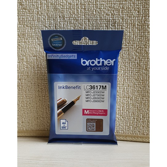 Genuine Brother LC3617M Ink Cartridge (MAGENTA) for MFC J2330DW J2730DW ...