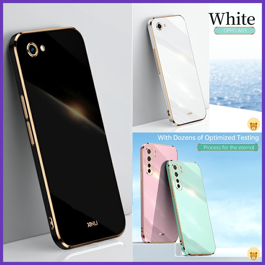 casing Oppo A83 Case casing Seven Colors Available Luxury Shiny Plating ...