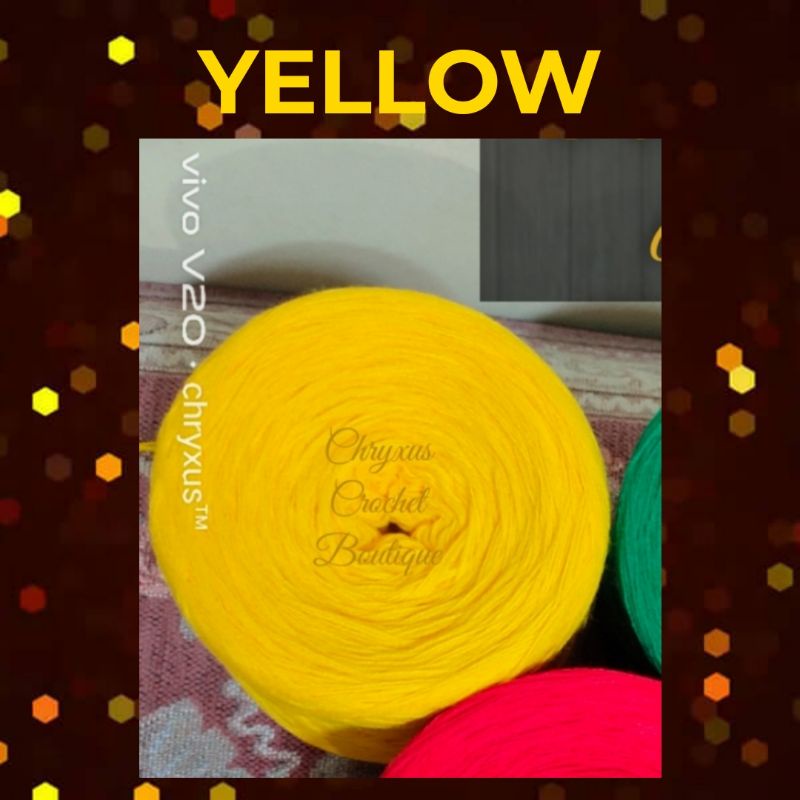 YARN: YELLOW new stock Indophil Acrylic 4 Ply | Shopee Philippines