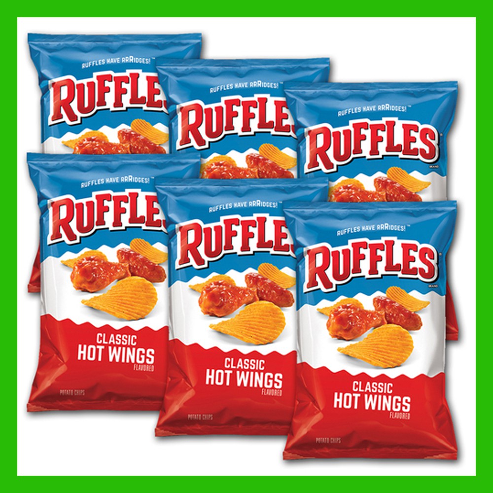 Ruffles Classic Hot Wings Flavored Potato Chips 184.2g | Shopee Philippines