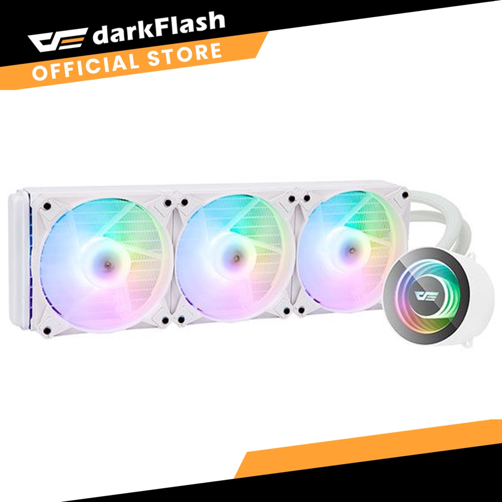 darkFlash Twister DX-360 (White) ARGB All-in-one 360mm LIQUID CPU Cooler | Shopee Philippines
