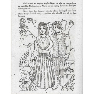 Story Book / Coloring Book English Tagalog (Alamat ng Bundok Makiling ...