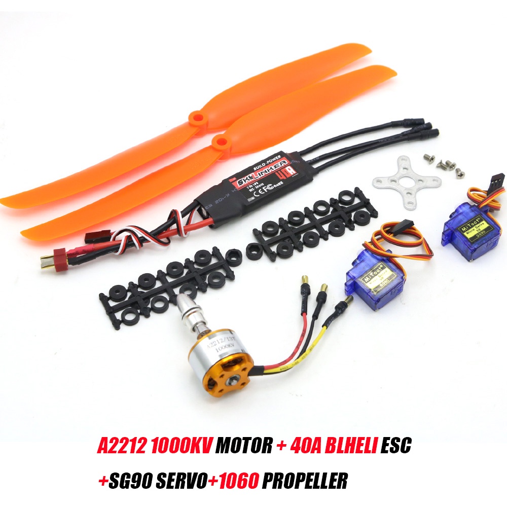 A2212 2212 2200KV 1400KV 1000KV Brushless Motor 30A 40A / 40A BLheli ESC SG90 9G Micro Servo ...