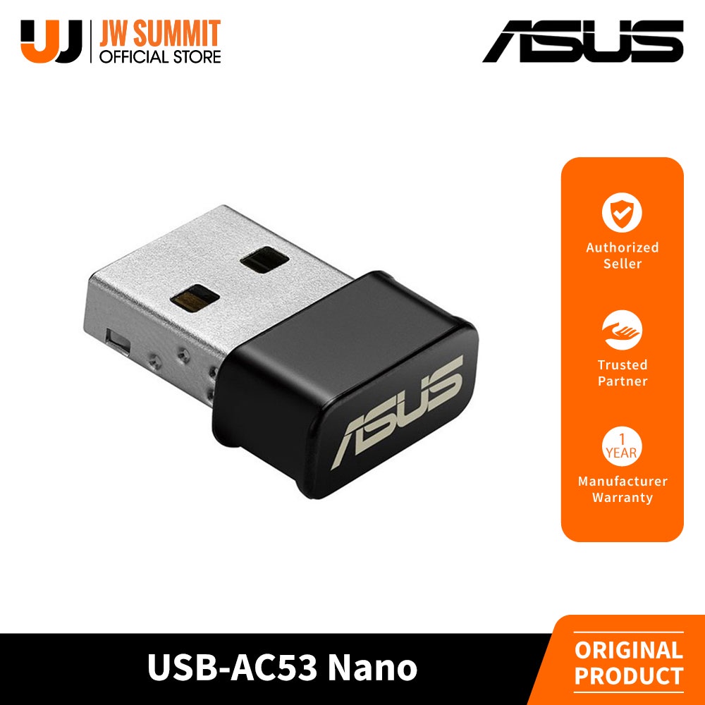 Asus USB-AC53 Nano AC1200 Dual-band USB Wi-Fi Adapter | Shopee Philippines