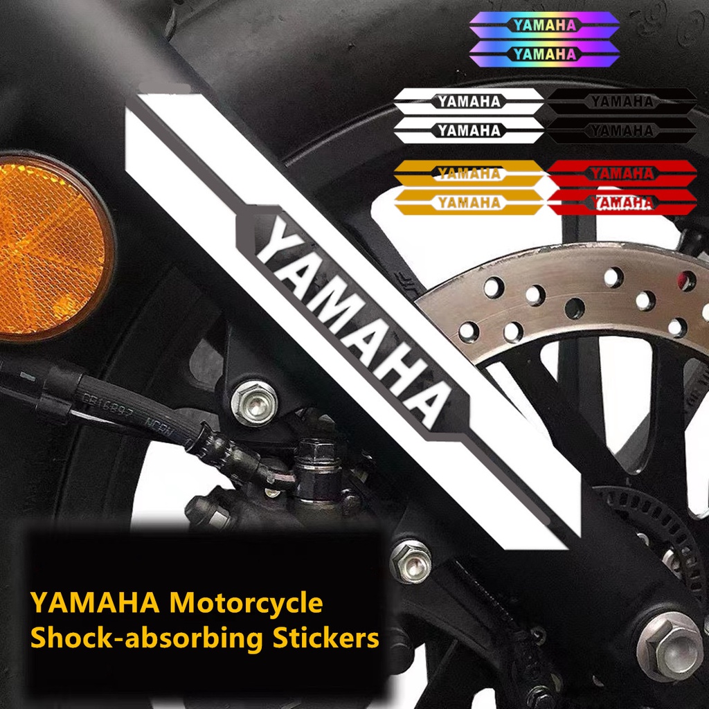 2Pcs YAMAHA Stickers Motorcycle Shock-absorbing Stickers Reflective ...