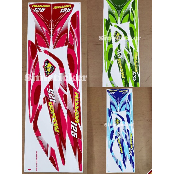 MODENAS PASSION 125 BODY STICKER | Shopee Philippines