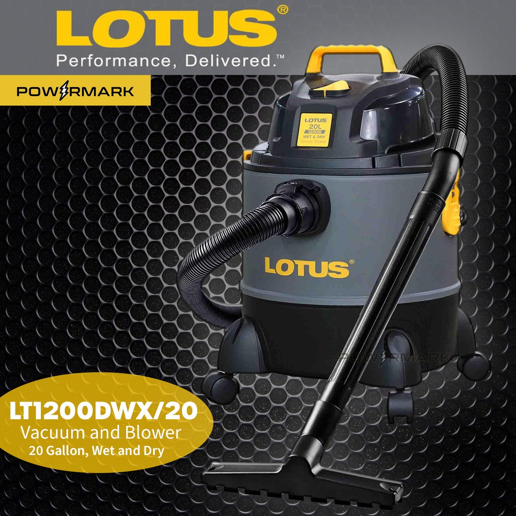 Lotus LT1200DWX/20 20L Wet & Dry Vacuum Cleaner [POWERMARK | LPT ...