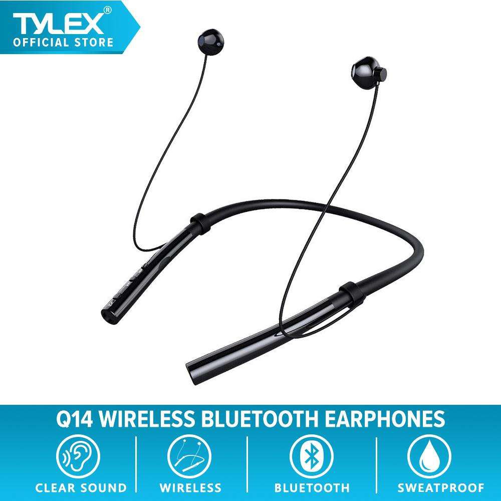 TYLEX Q14 Wireless Bluetooth V4.2 Neckband Sport Earphones Noise ...