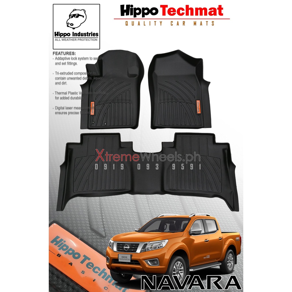 Nissan Navara Pro4x 2021-2025 Deep Dish matting Thailand Made Hippo ...