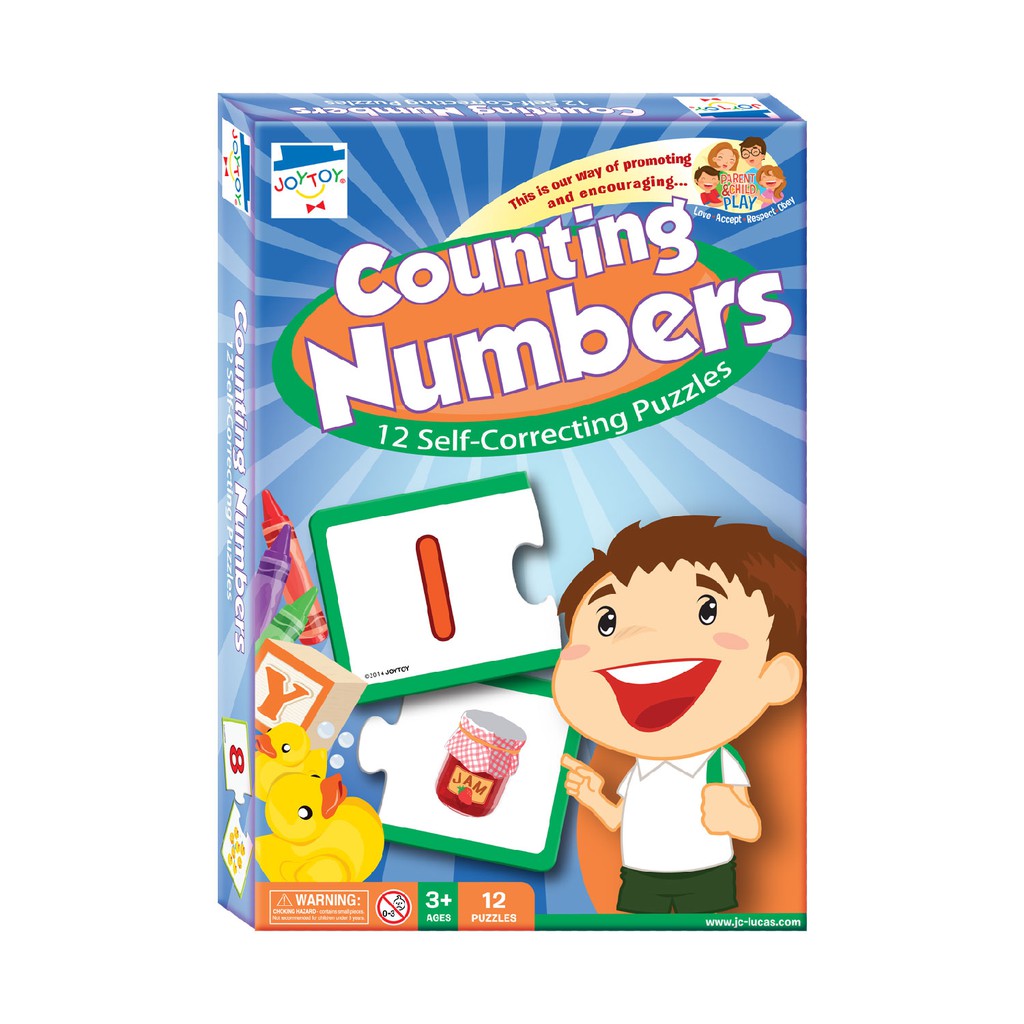 JOYTOY Counting Numbers Self-Correcting Puzzles | Shopee Philippines