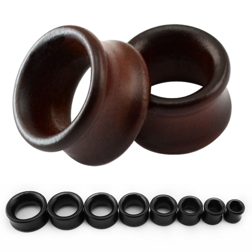 8-25 mm Ear Stretcher Wood Ear Plugs and Tunnels Wooden Ear Gauges ...