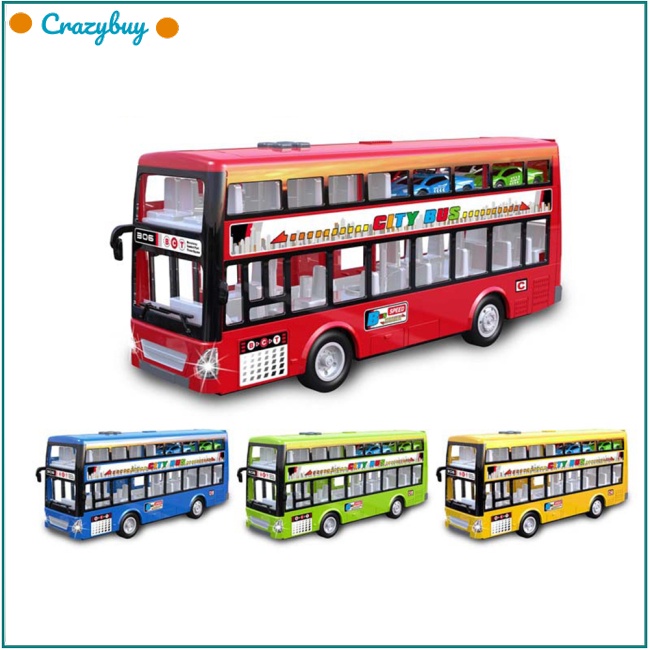 CR Children Double-decker Luxury Bus City Bus Openable Door Inertial ...