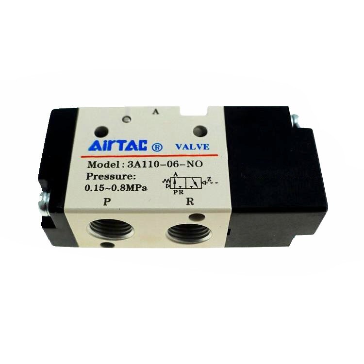 AirTAC 3A110-06NC/NO Pneumatic Air Control Solenoid Valve 5 Way Airtac ...
