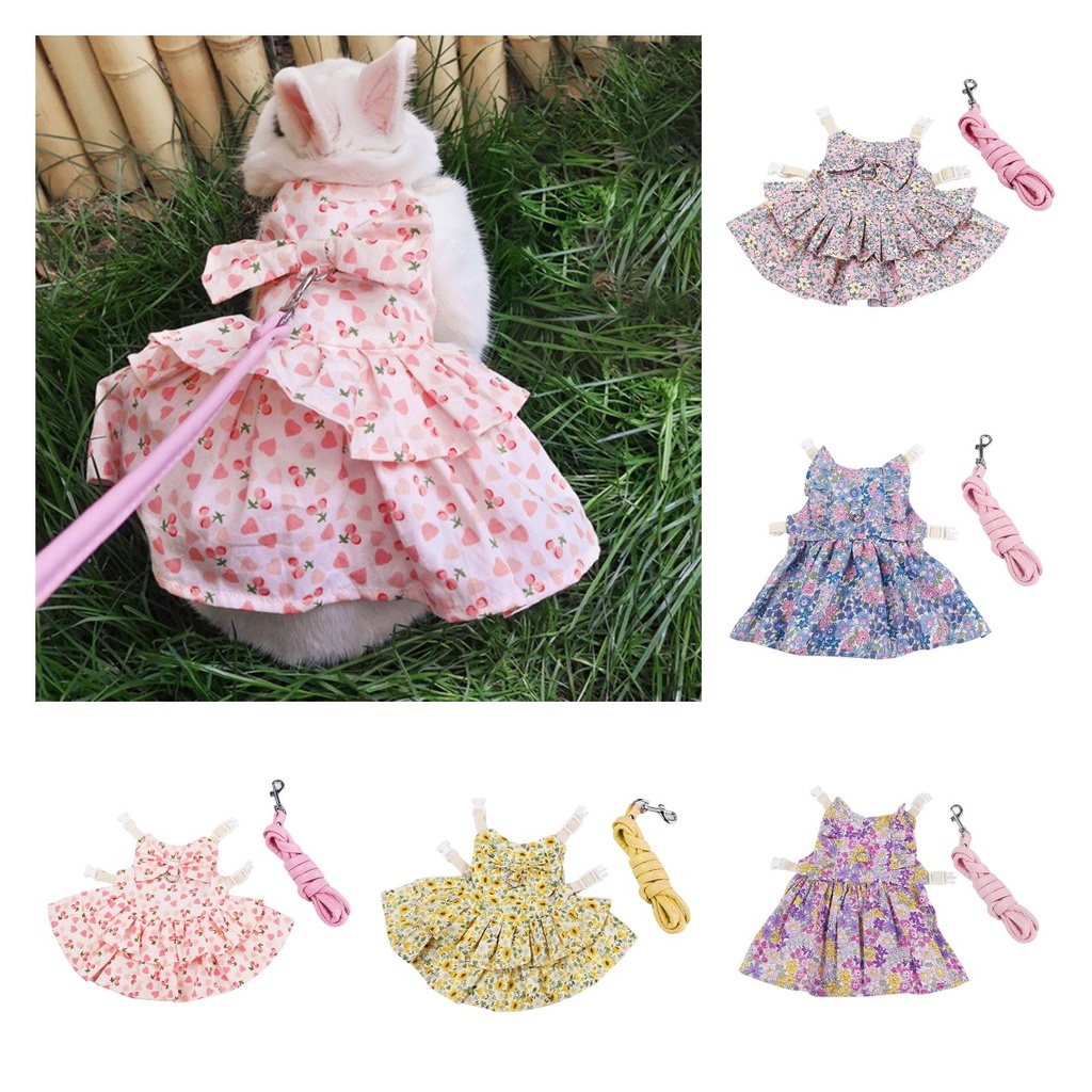 Adjustable cute rabbit clothes rabbit leash rabbit harness rabbit ...