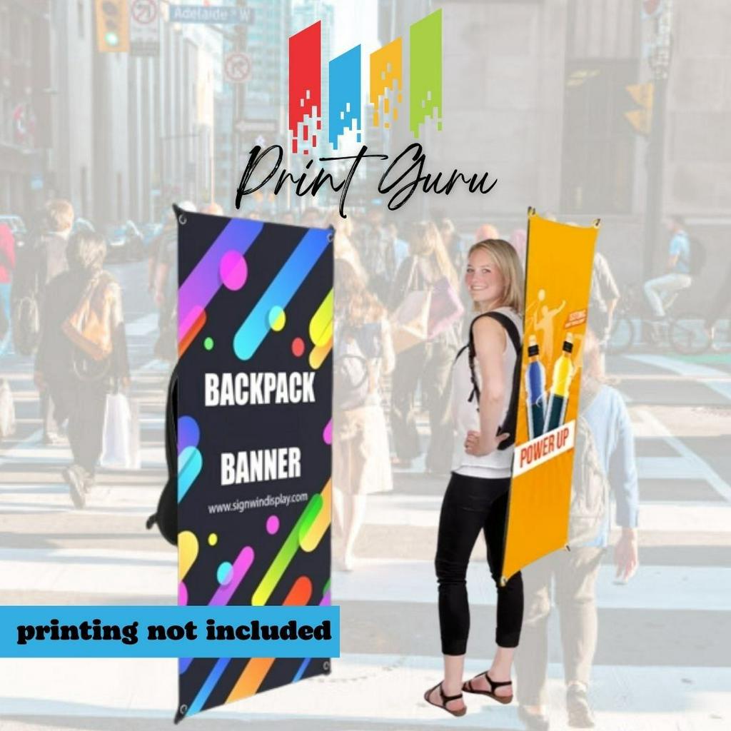Backpack or Walking X-Banner for Mobile Advertisement Using Tarpaulin ...