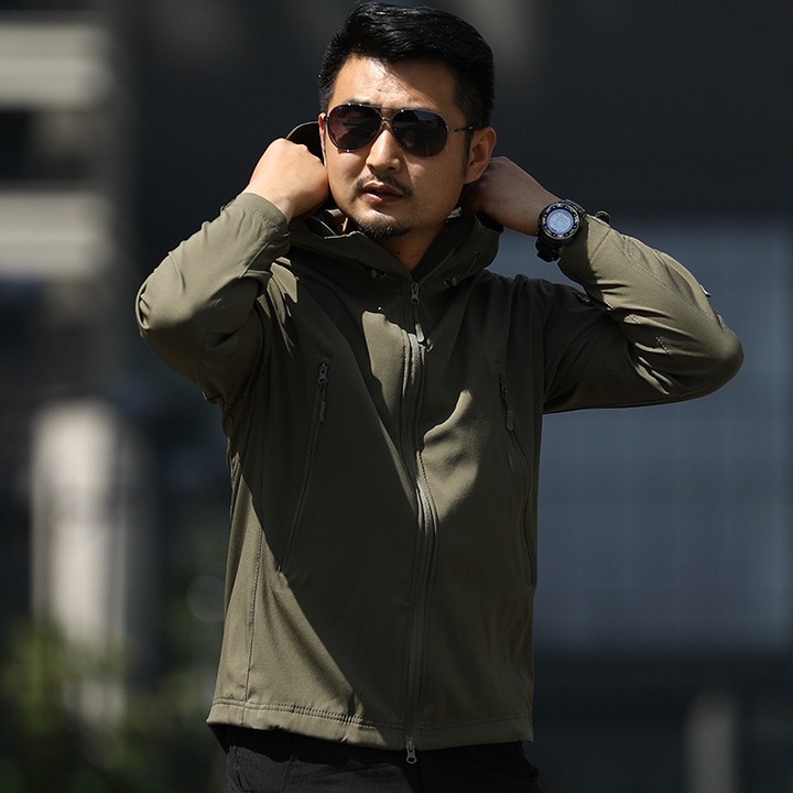 ZITY Ready Stock Waterproof Jacket Shark Skin Soft Shell Clothes ...