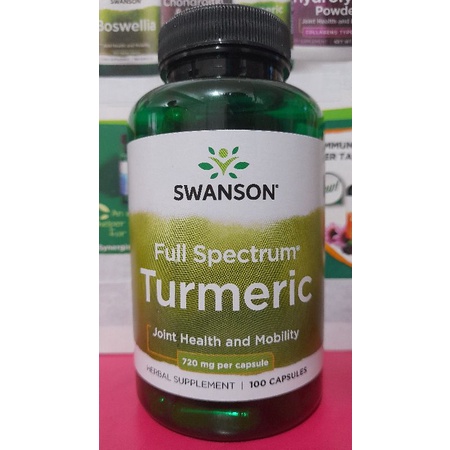 Swanson Turmeric 720mg 100 Capsules EXPIRY: August 2026 Swanson ...