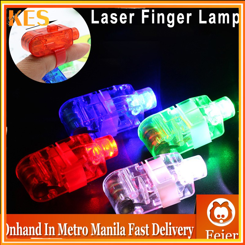 LED Finger Lights Glowing Dazzle Colour Laser Emitting Lamps Christmas ...