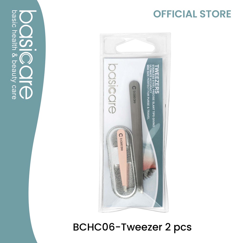 Basicare Tweezers, 2Pcs For Cleansing BCHC06 | Shopee Philippines
