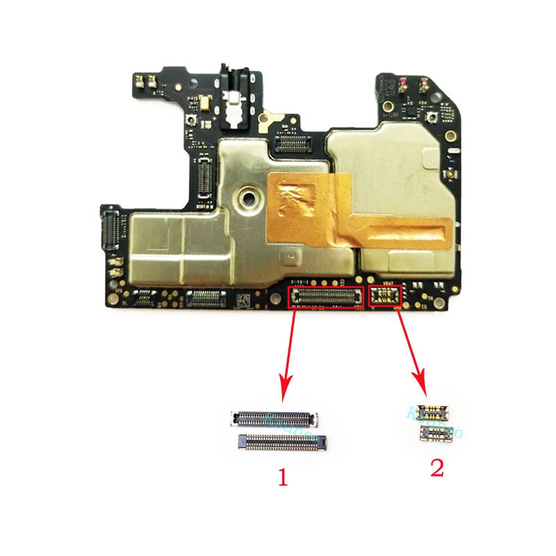 LCD Display Screen FPC Connector For Xiaomi Poco M3 Battery Connector ...