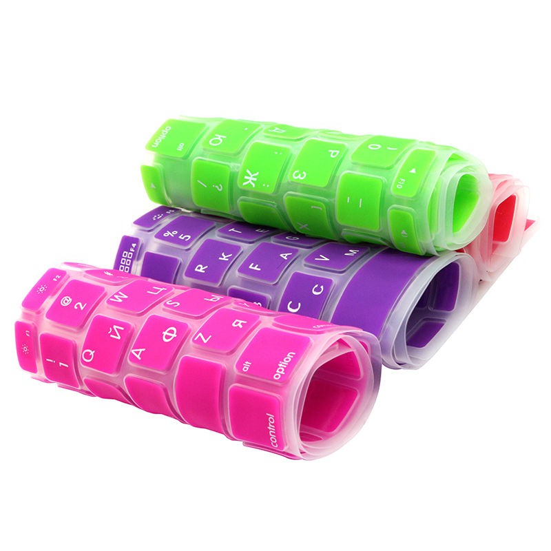 【Life-365】5 Colors Universal Silicone Keyboard Cover Desktop Computer ...