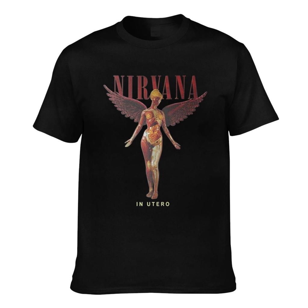 Awdip Nirvana In Utero Rock Band Alternative Kurt Cobain Men's Short ...