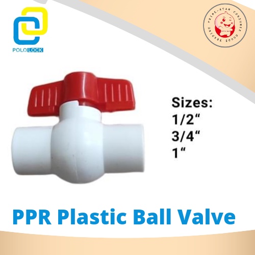 POLOLOCK PPR Plastic Ball Valve (1/2", 3/4", 1", 1 1/2") | Shopee ...