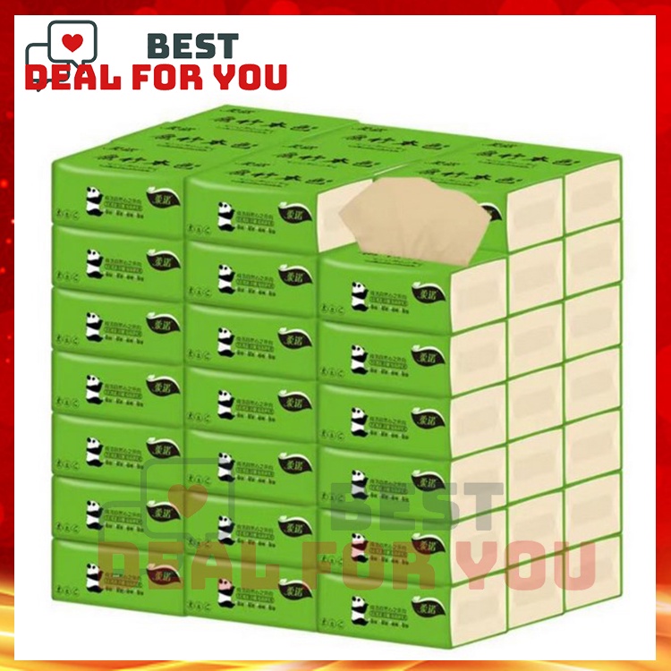 Bamboo Soft Ecological Pulp Soft Travel Facial Tissue Home Paper - (118 ...