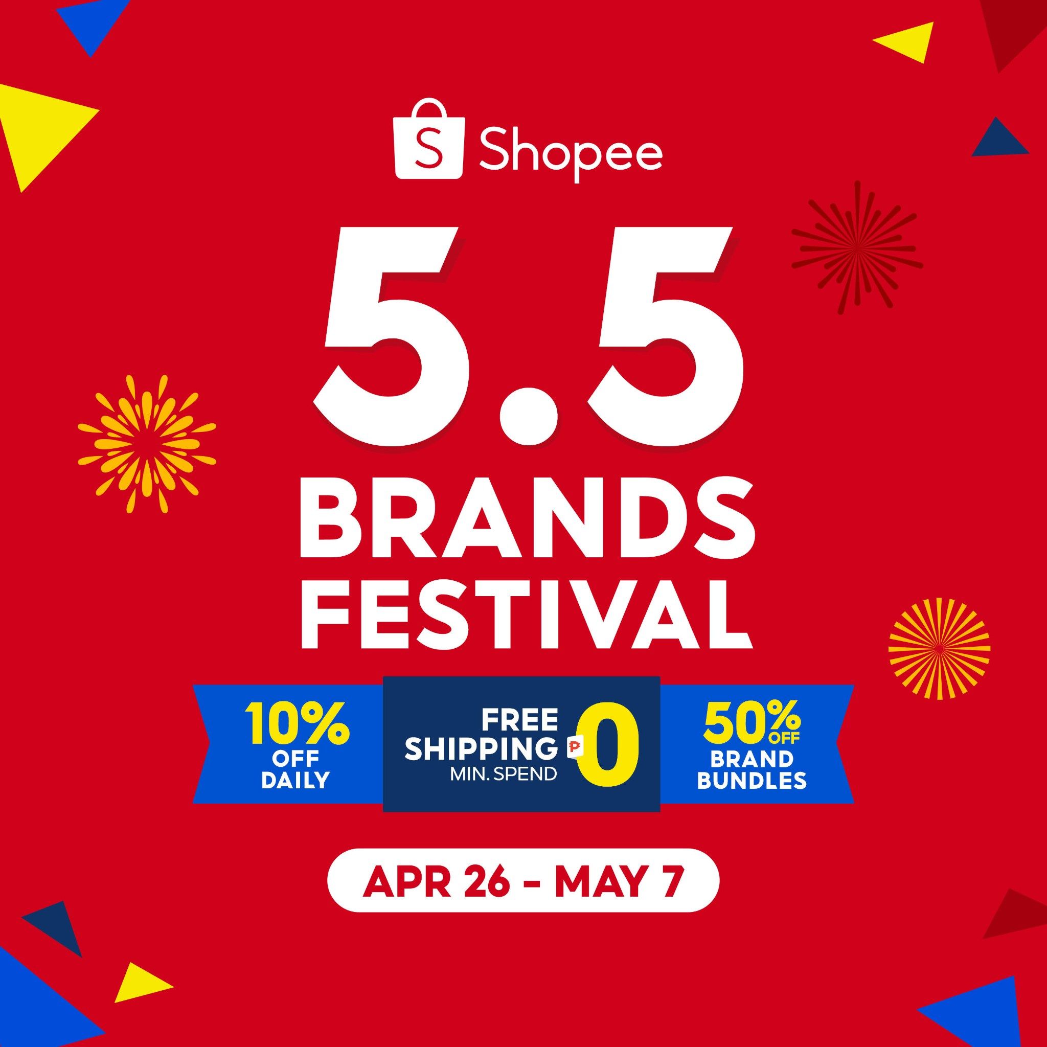 5.5 Brands Festival 2024 | Full Sale Calendar | Shopee PH