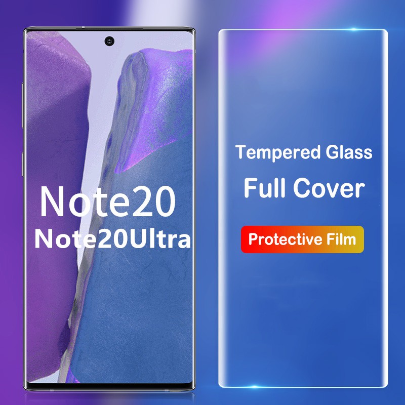For Samsung Galaxy Note 20 Ultra Note20 20Ultra Hot Bending Tempered Glass Curved Screen ...