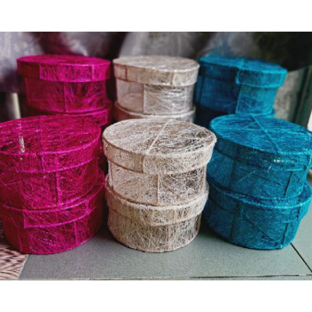 Round Abaca box 6x6x3 inches for all occasions | Shopee Philippines