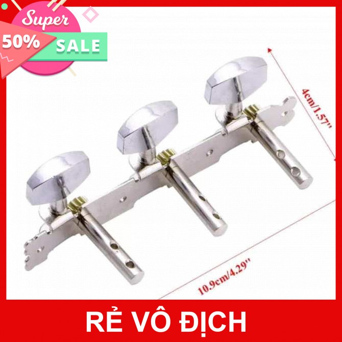 Silver Acoustic guitar lock (2 rims, complete screws) at cheap price ...