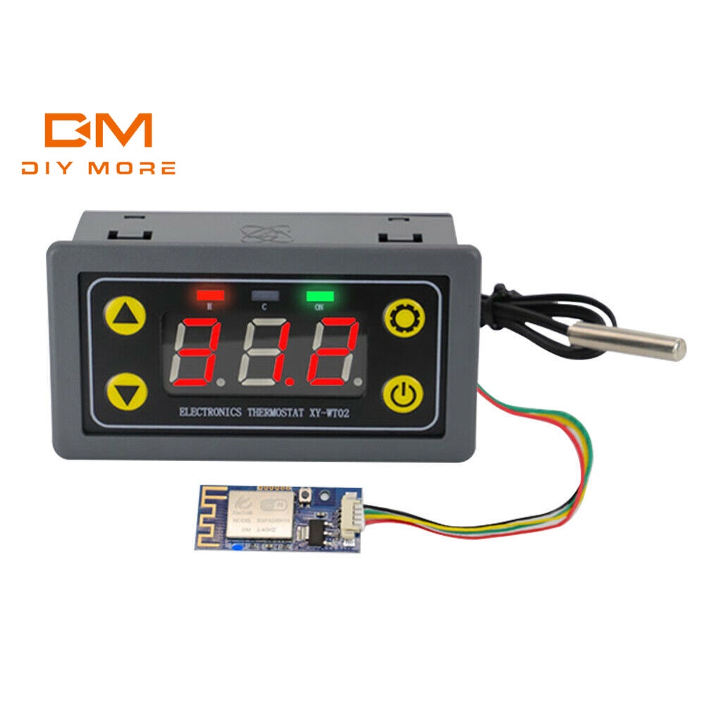 DIYMORE Wt02 Remote Wifi Digital Thermostat Temperature Controller Module Ntc 10k Sensor ...