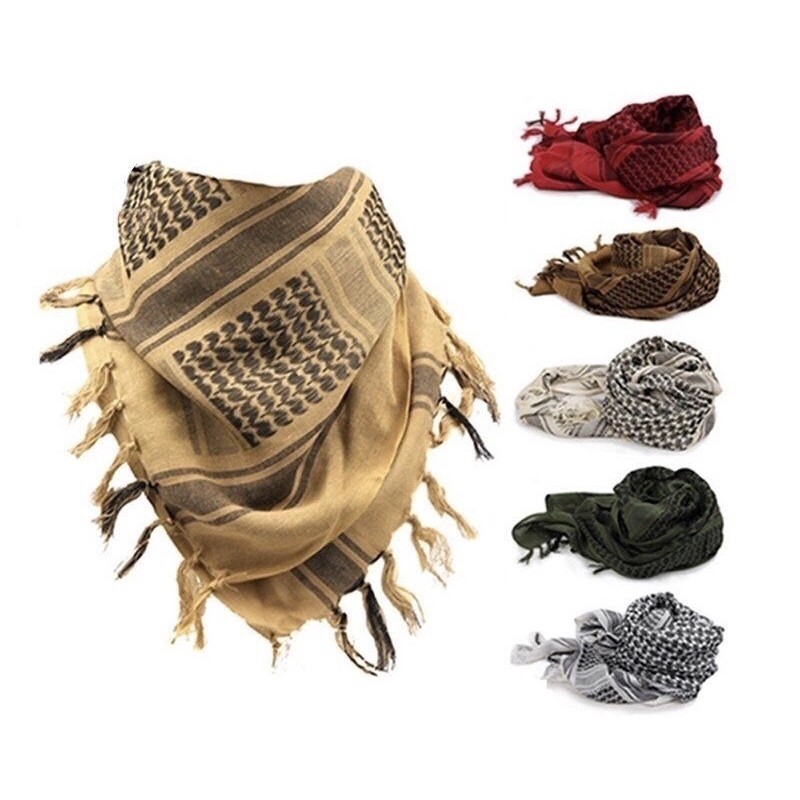 Shemagh Outdoor Lightweight Windproof Cotton New Trend Scarf | Shopee ...
