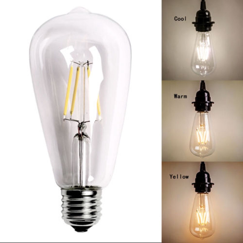 Edison ST64 E27 Vintage Retro FilamentLED Filament Light Bulb 64*148mm ...