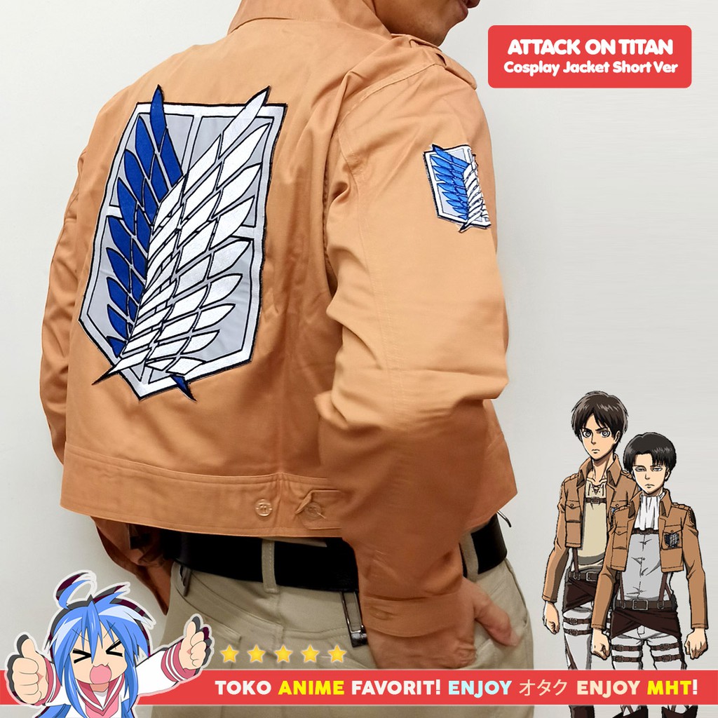 Attack On Titan Jacket EMBROIDERED Anime AOT Shingeki no Kyojin SNK ...