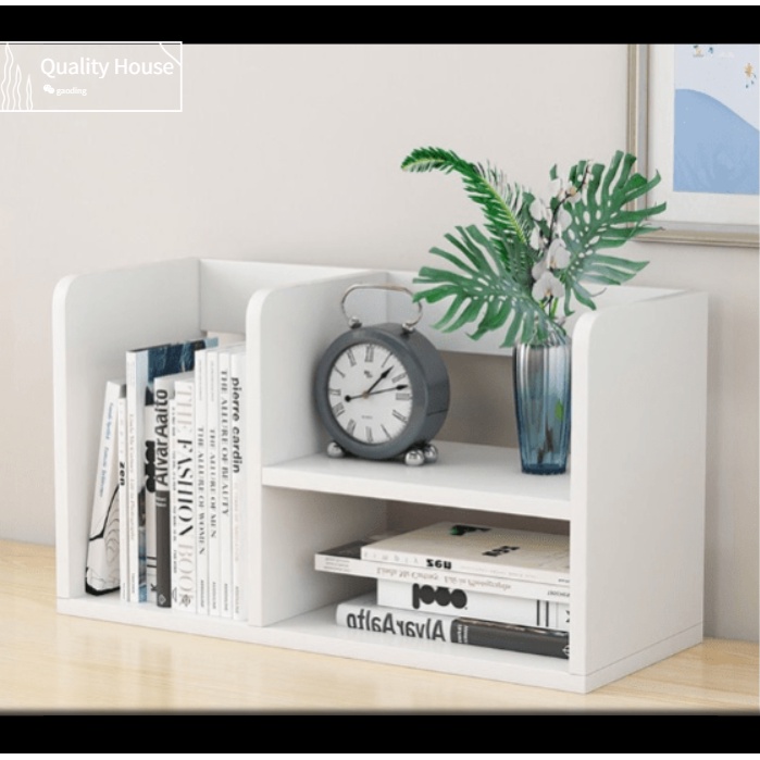 Bookshelf Small mini size foldable bookshelf saves space for the desk ...