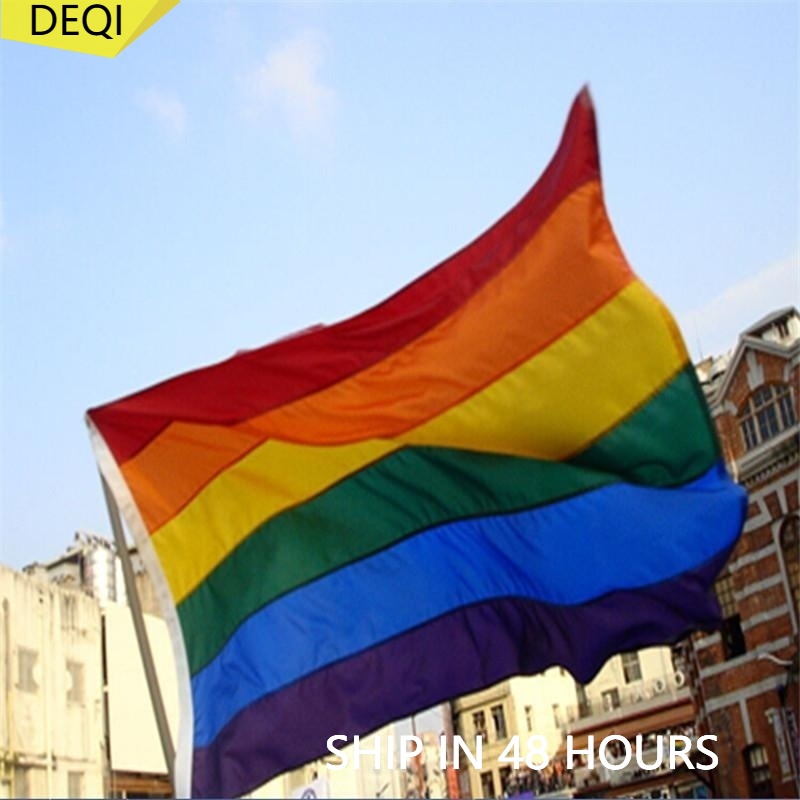 Lgbt Rainbow Flags And Banners 3x5ft 90x150cm Pride Lgbt Flag Shopee