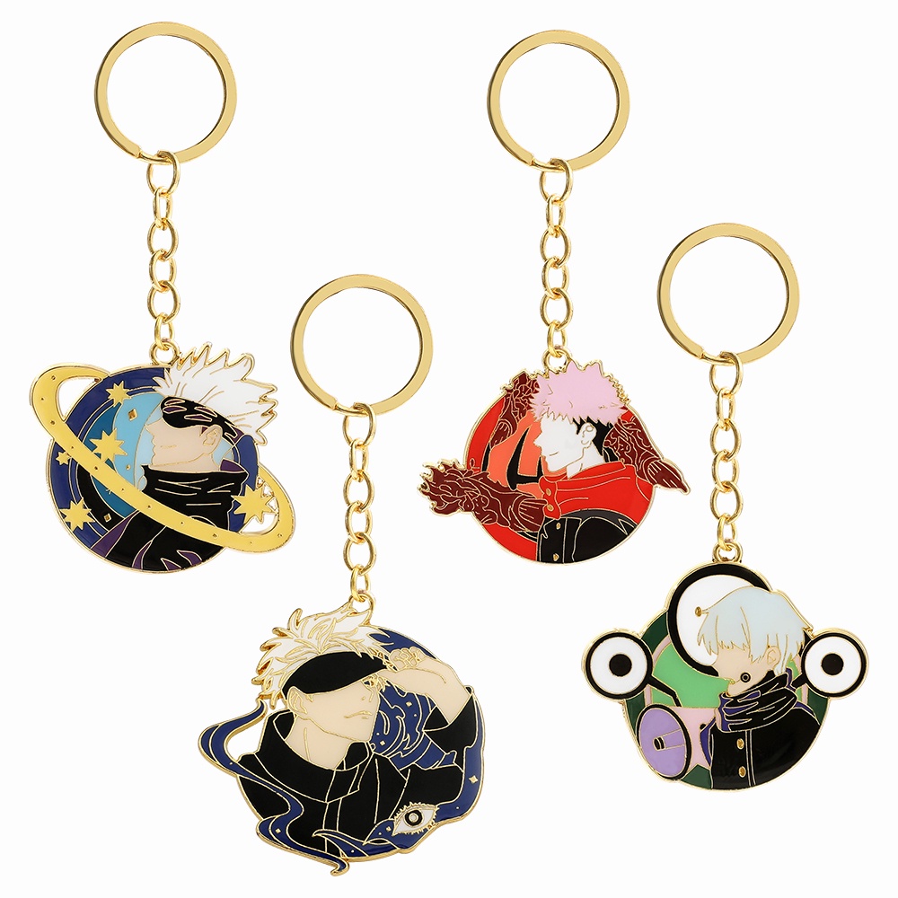 Anime Jujutsu Kaisen Fushiguro Megumi Keychain Cool Cartoon Figure Gojo ...
