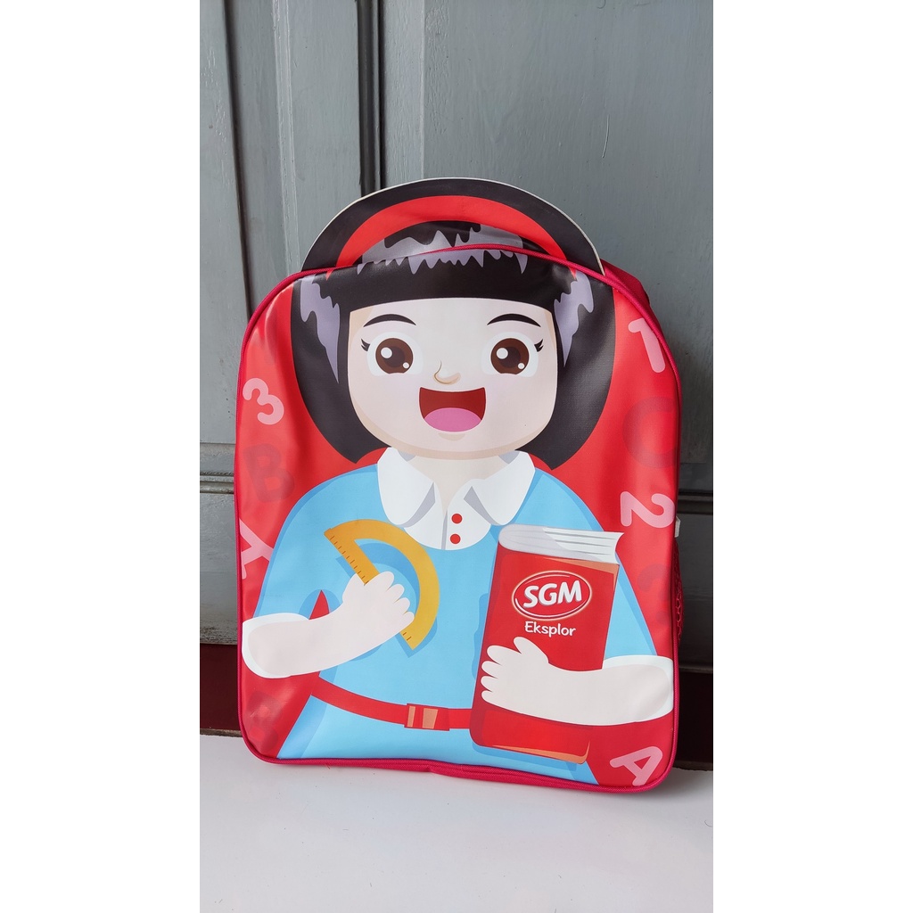 MERAH SGM children's school bag small red preschool character ...