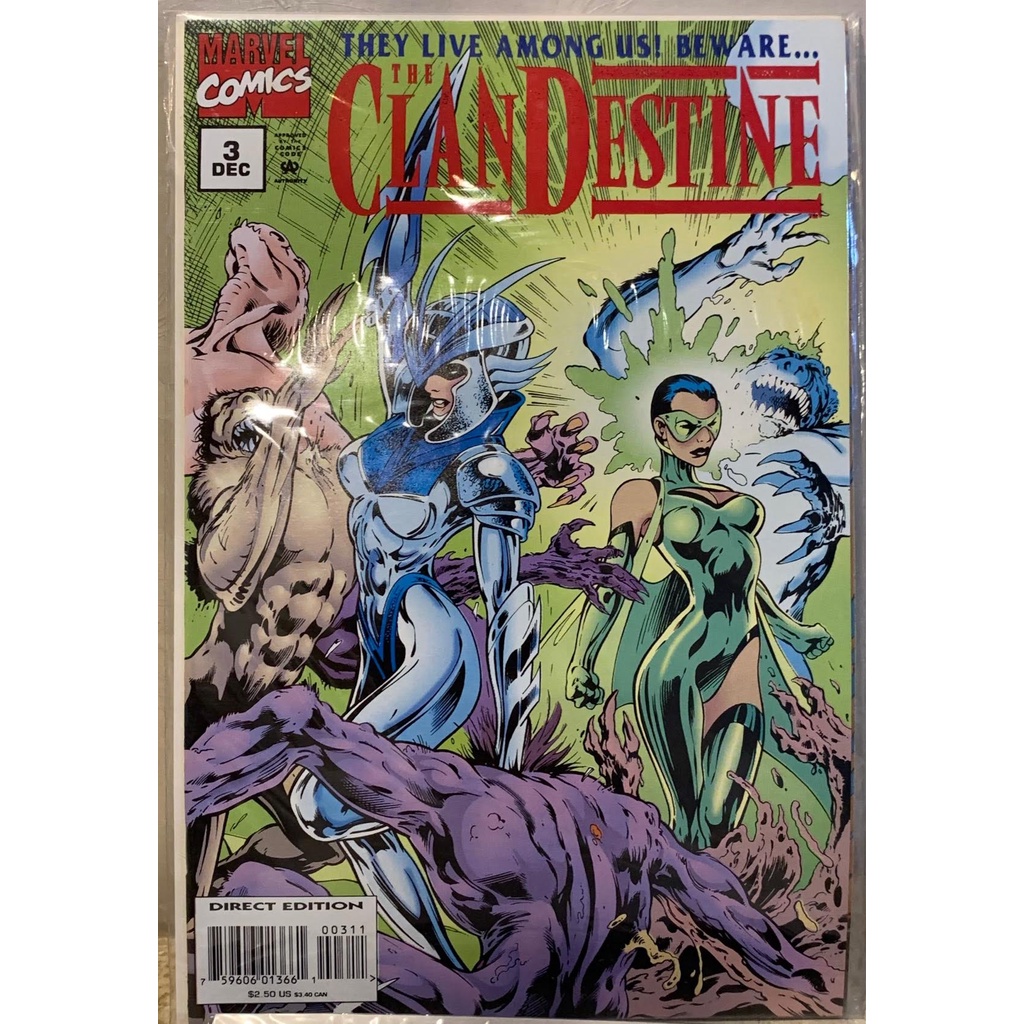 Marvel Comics: 1994 - Clandestine #0, 1, 2, 3, 4, 5 - Clan Destine ...