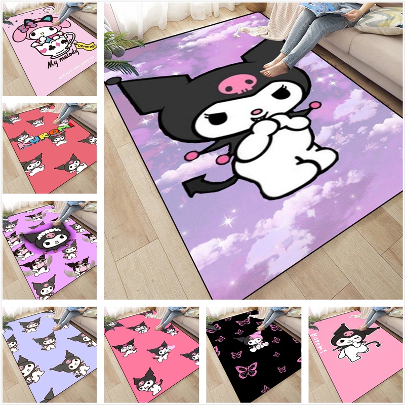 Kuromi Cartoon Cute Carpet Children's Bedroom Bedside Blanket Study ...