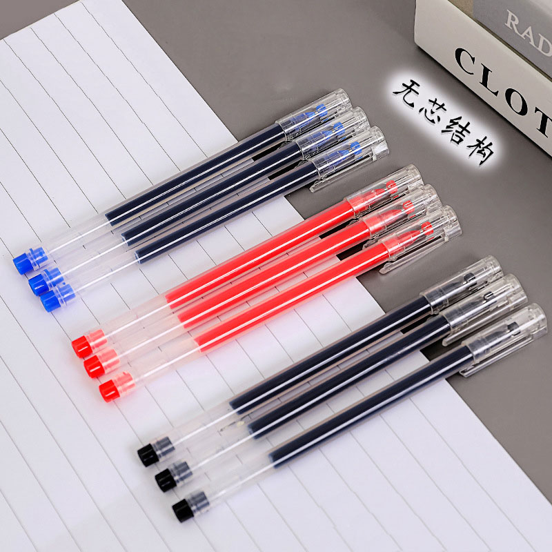 Simple Diamond Head Large Capacity Gel Pen Transparent Office Pen ...