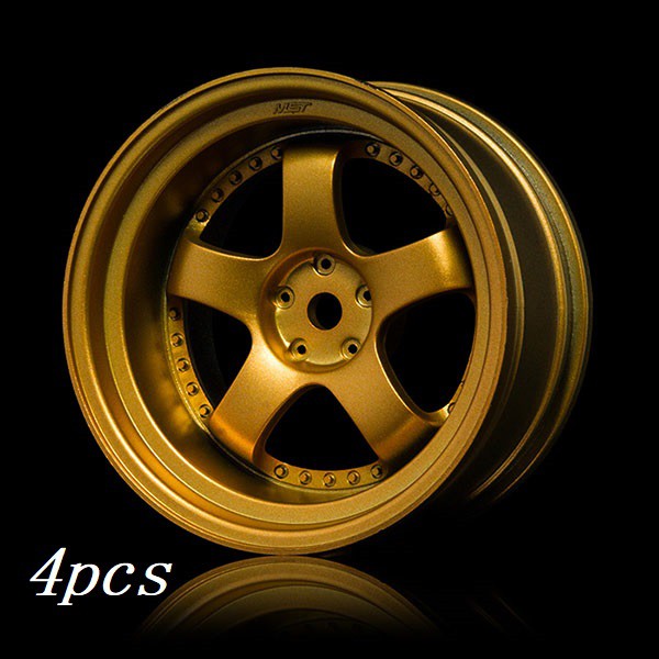 MST Rc Car Rims SP1 Wheel Offset 7 Gold 1/10 Drift Rims 4pcs 832051GD ...