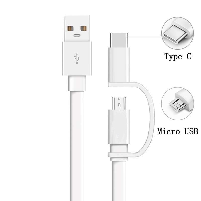 2in1 Micro Android V8 USB To Type C/Type-C 100cm Charger Cable/Data ...