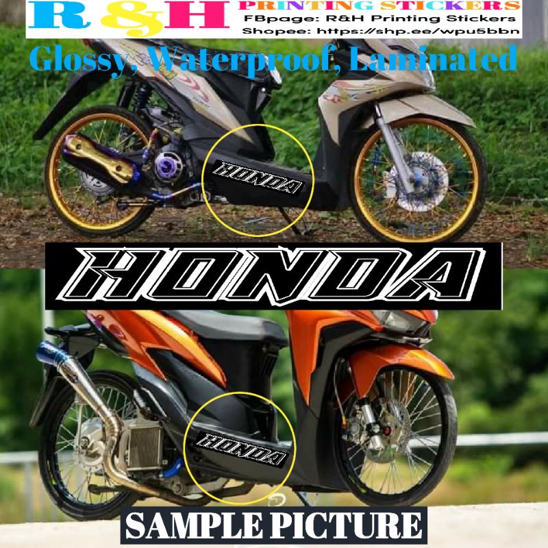 Honda side skirt vinyl sticker. 2pcs | Shopee Philippines