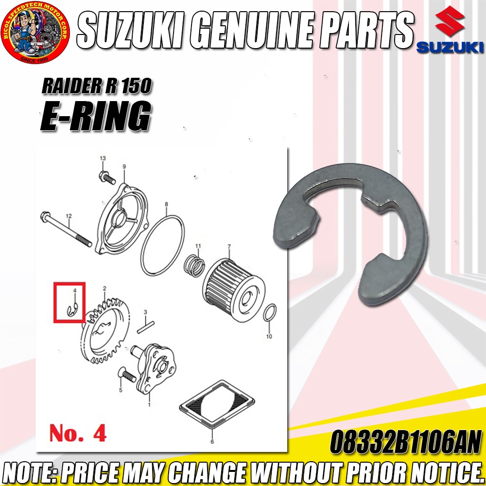 RAIDER R 150 CIRCLIP (SGP) (Genuine: 08332B1106AN000 / 08332-1106A-000 ...