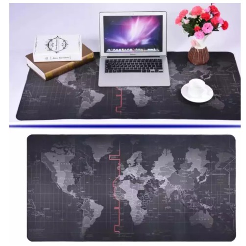 80x30cm Portable Rubber Gaming Mouse Pad World Map Pattern | Shopee ...